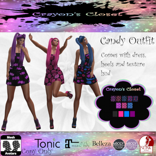 Second Life Marketplace Candy Outfit